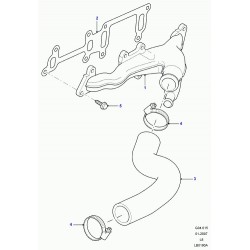 Durite de refroidissement pour LAND ROVER Defender 90 - 2.4 TD4 - 2007 ...