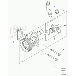 Durite de refroidissement pour LAND ROVER Defender 90 - 2.4 TD4 - 2007 ...