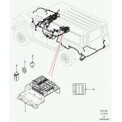 Fusible et pièces pour LAND ROVER Defender 90 - 2.4 TD4 - 2012 sur RLD ...