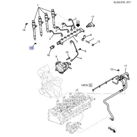 Commander joint injecteur Captiva C100 CHEVROLET (96820585) pas cher ...