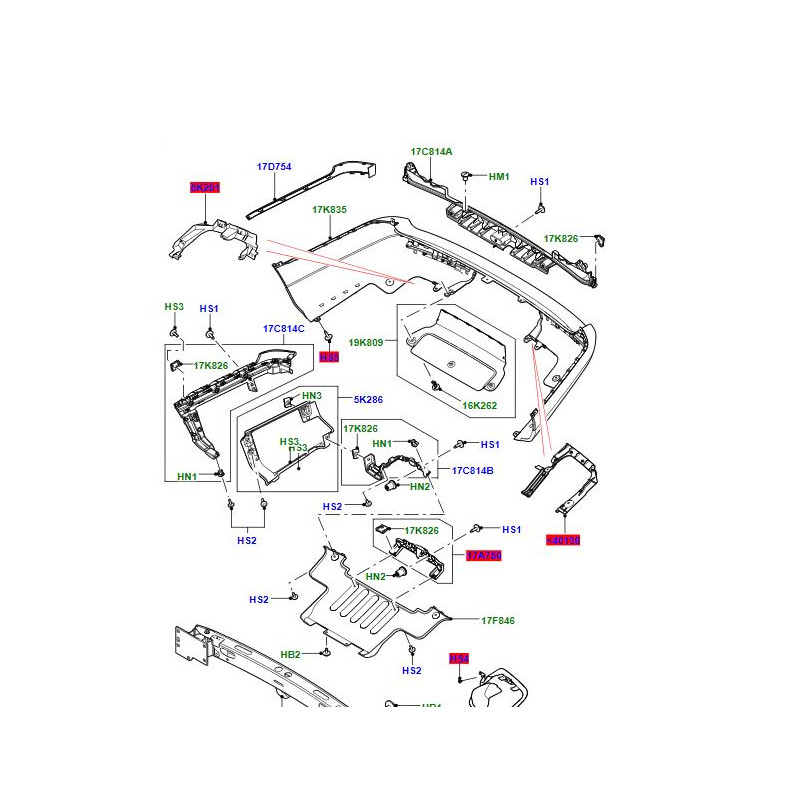 Commander cache-ouverture/crochet-remorque LAND ROVER (VPLGB0154) pas ...