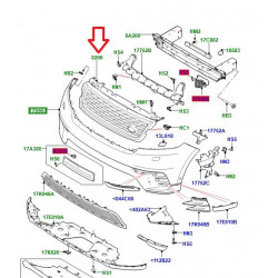 Face avant et pièces pour LAND ROVER Range Rover Velar L560 - 2.0 ...