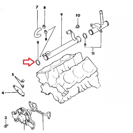 Commander joint torique durite MOPAR (MD030764) pas cher sur RLD Autos