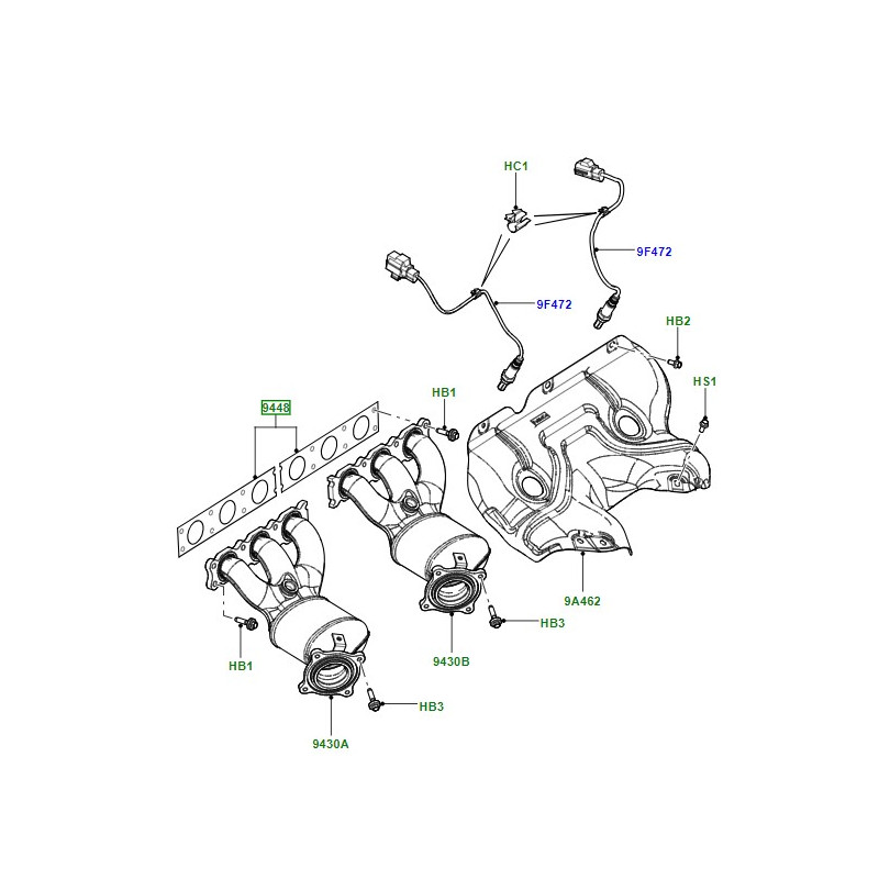 Commander joint-collecteur d'echappement LAND ROVER (LR018167) pas cher ...