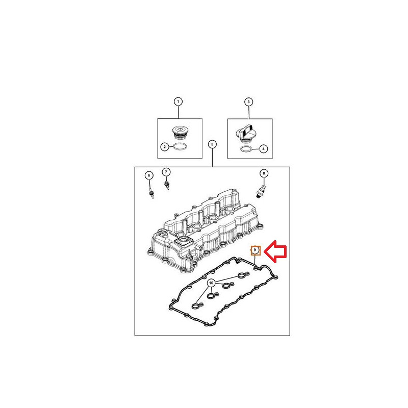 Commander joint MOPAR (05047756AB) pas cher sur RLD Autos